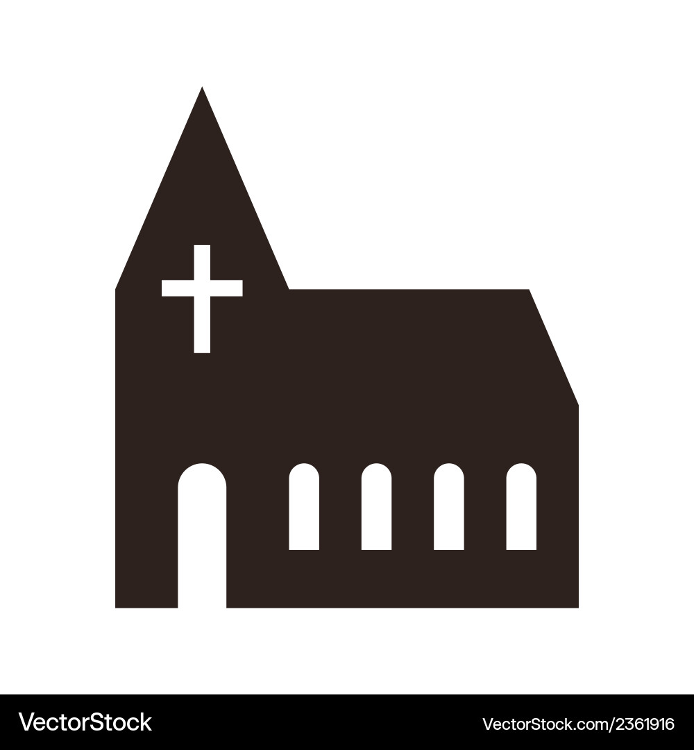 Church Building Icon Royalty Free Vector Image