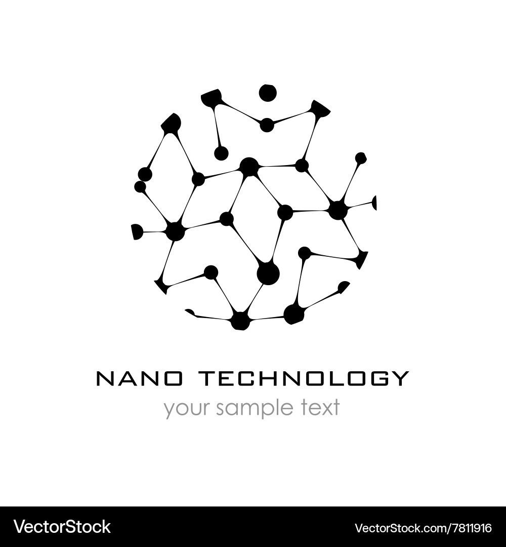 Nano logo - nanotechnology template design Vector Image