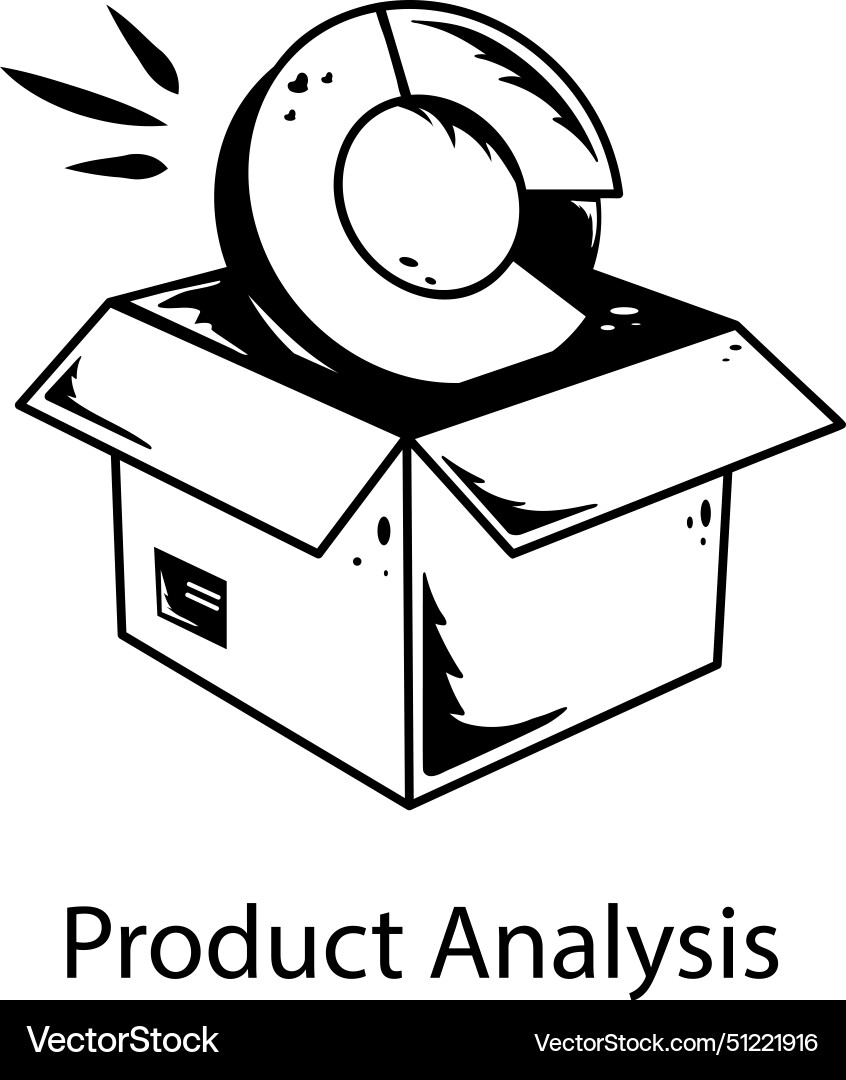 Product analysis Royalty Free Vector Image - VectorStock