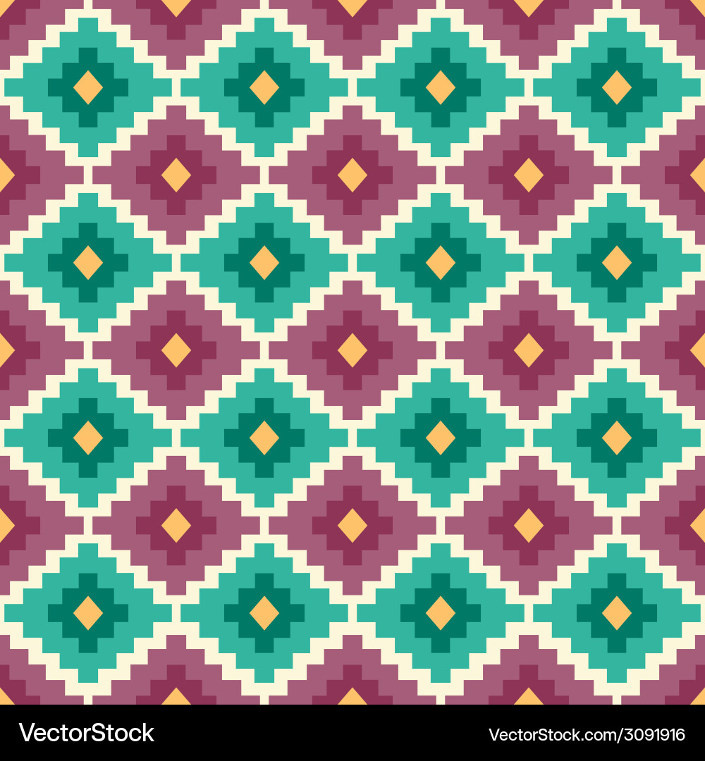 Seamless aztec pattern Royalty Free Vector Image