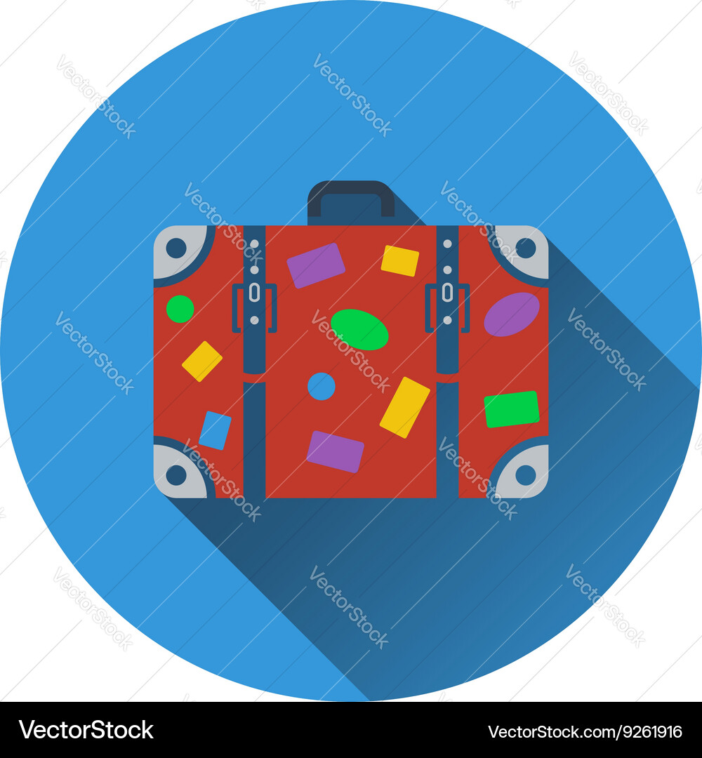 Suitcase icon Royalty Free Vector Image - VectorStock