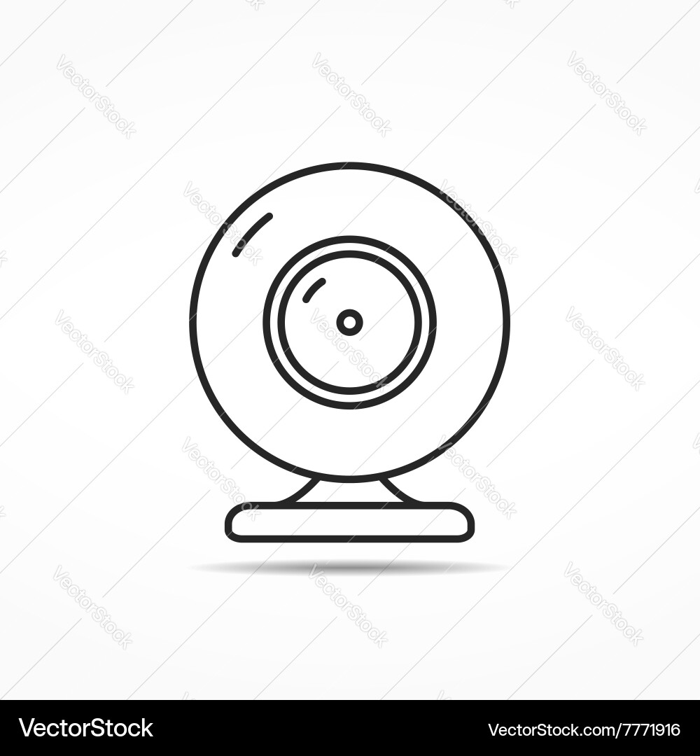Webcam line icon Royalty Free Vector Image - VectorStock