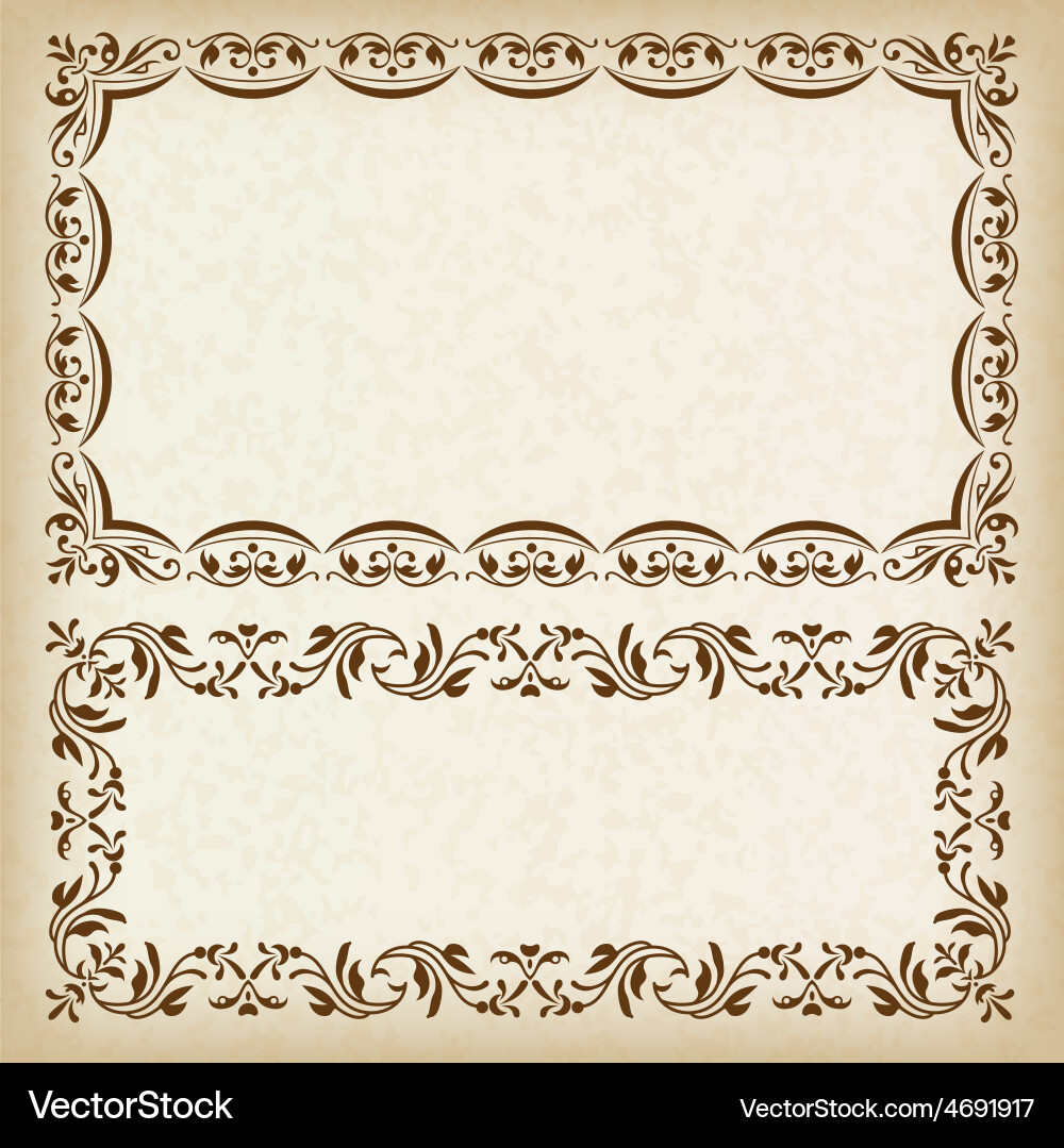Decorative frame Royalty Free Vector Image - VectorStock