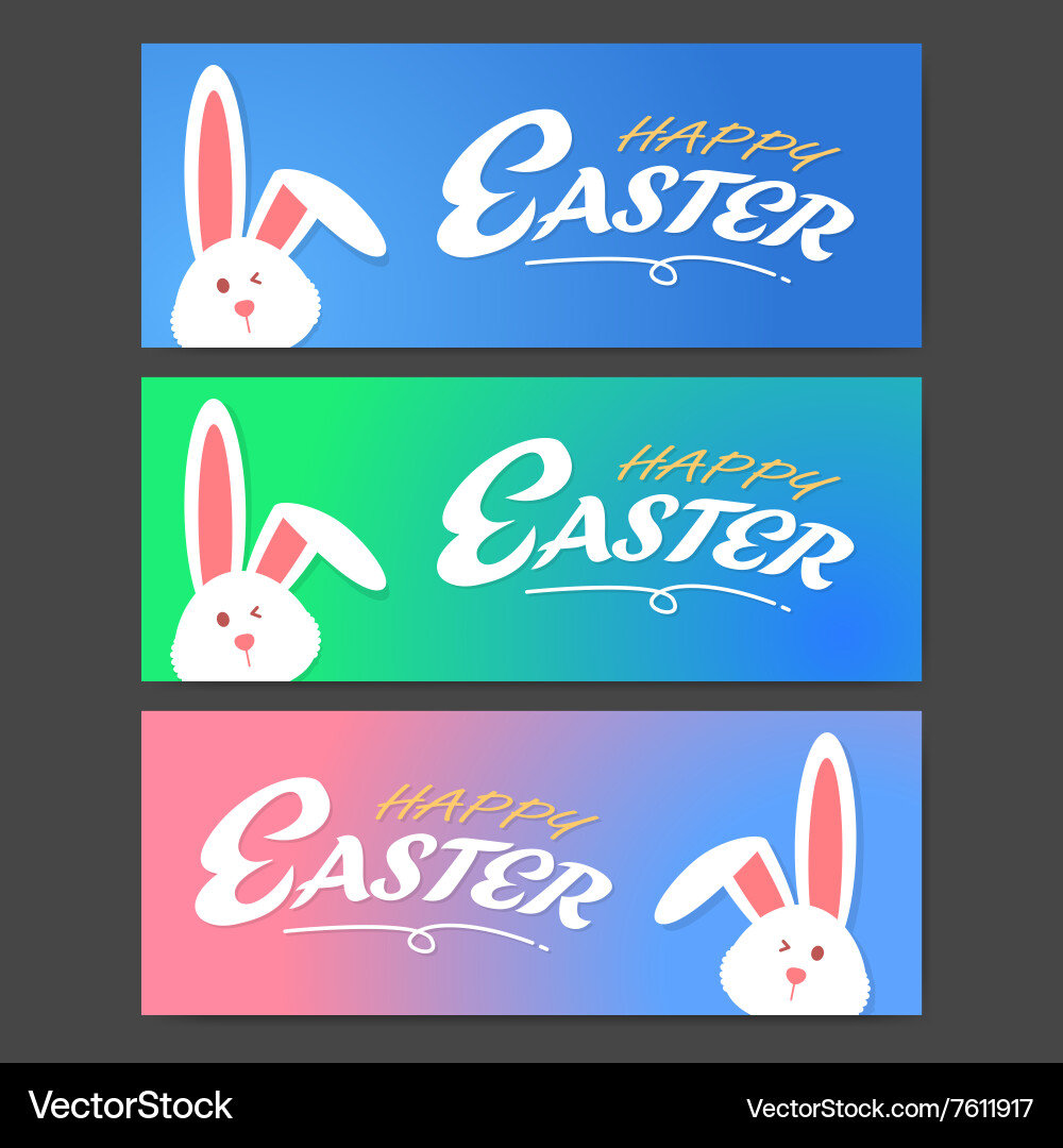 Easter Rabbit Celebration Royalty Free Vector Image