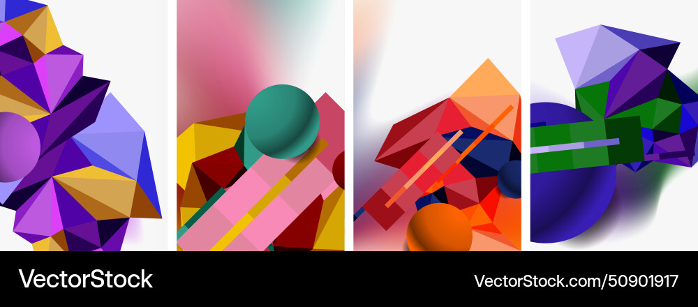 Minimal geometry circle line and square design Vector Image