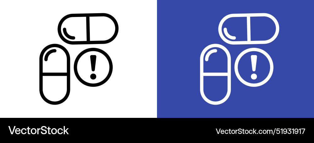 Overdose symbol highlighting health risks and Vector Image