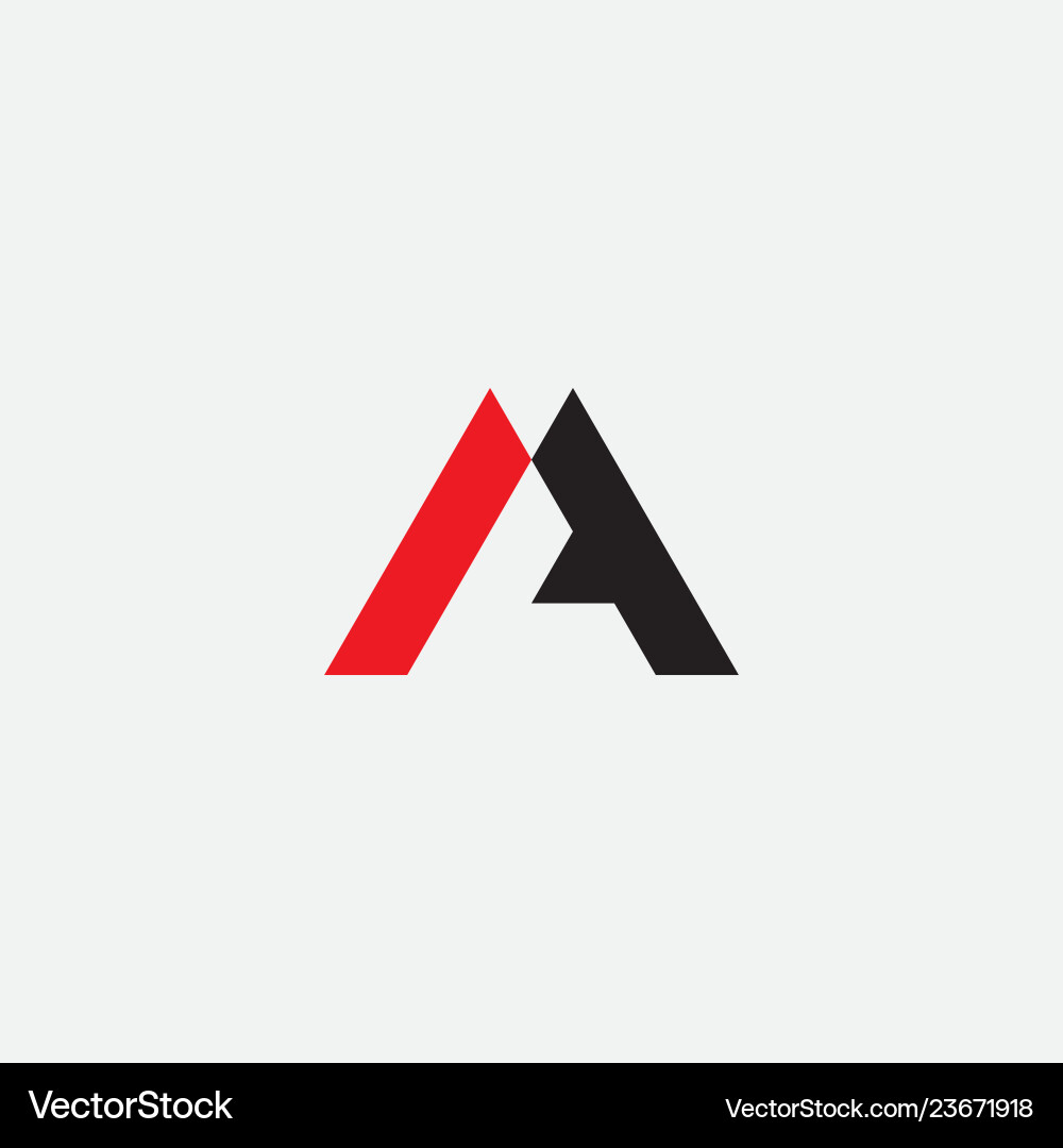 A sign logo letter icon element symbol Royalty Free Vector