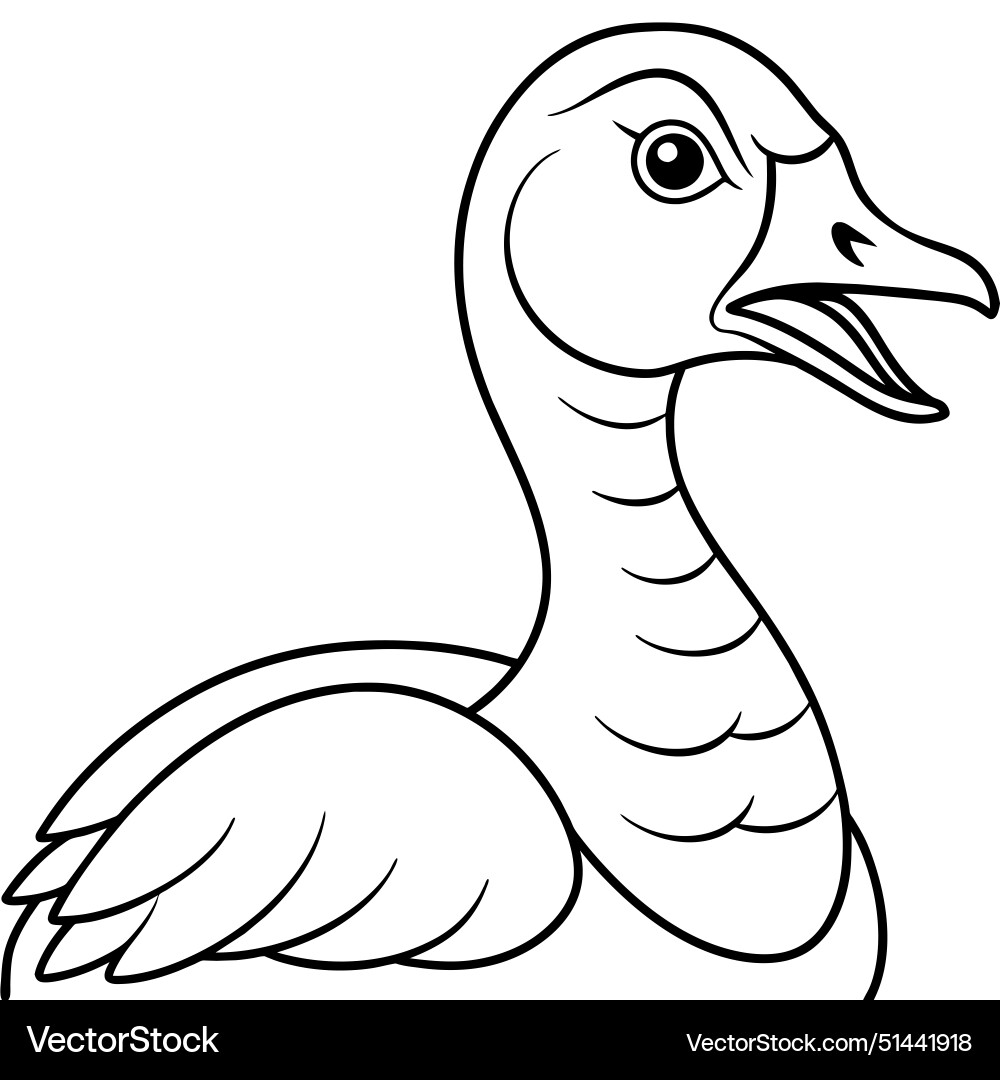 Andean goose angry icon Royalty Free Vector Image
