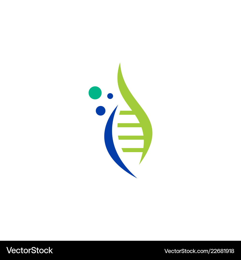 Dna logo Royalty Free Vector Image - VectorStock