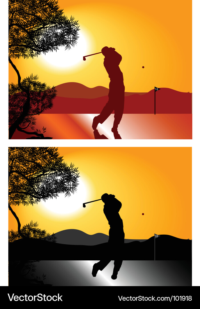 Golfer Royalty Free Vector Image - VectorStock