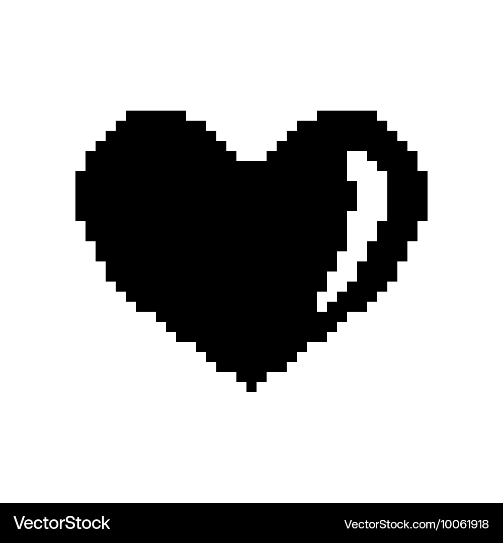 Vector Pixel Heart