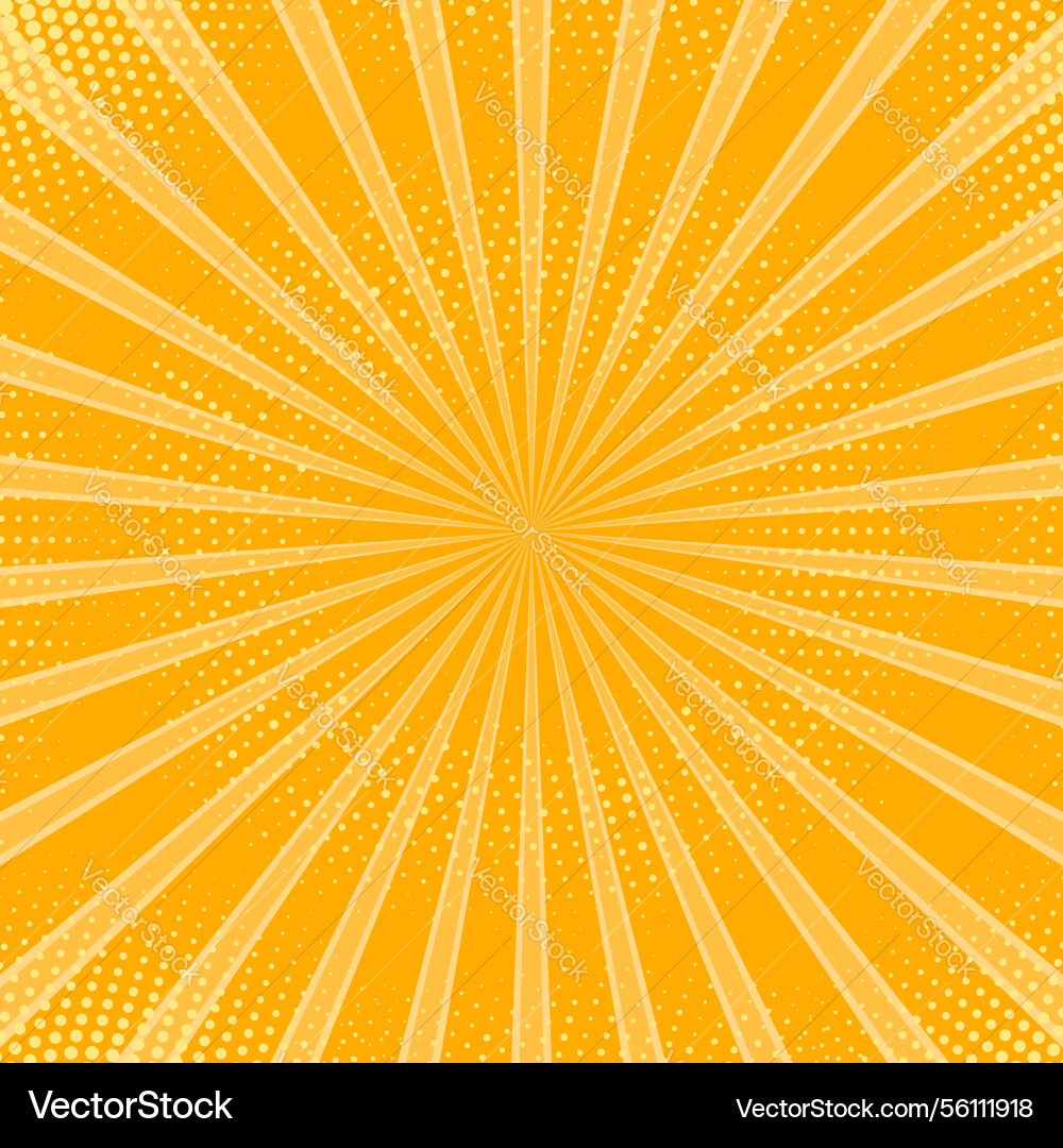 Yellow abstract ray background light of sunburst Vector Image