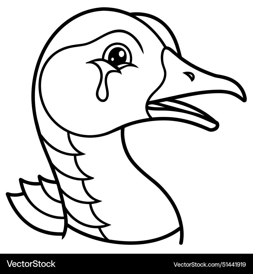 Andean goose cries icon Royalty Free Vector Image