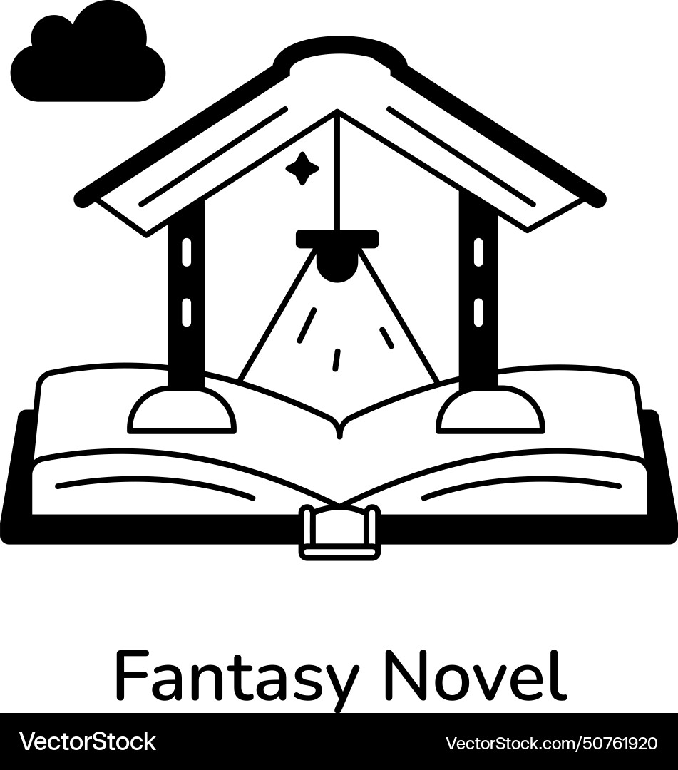 Fantasy novel Royalty Free Vector Image - VectorStock