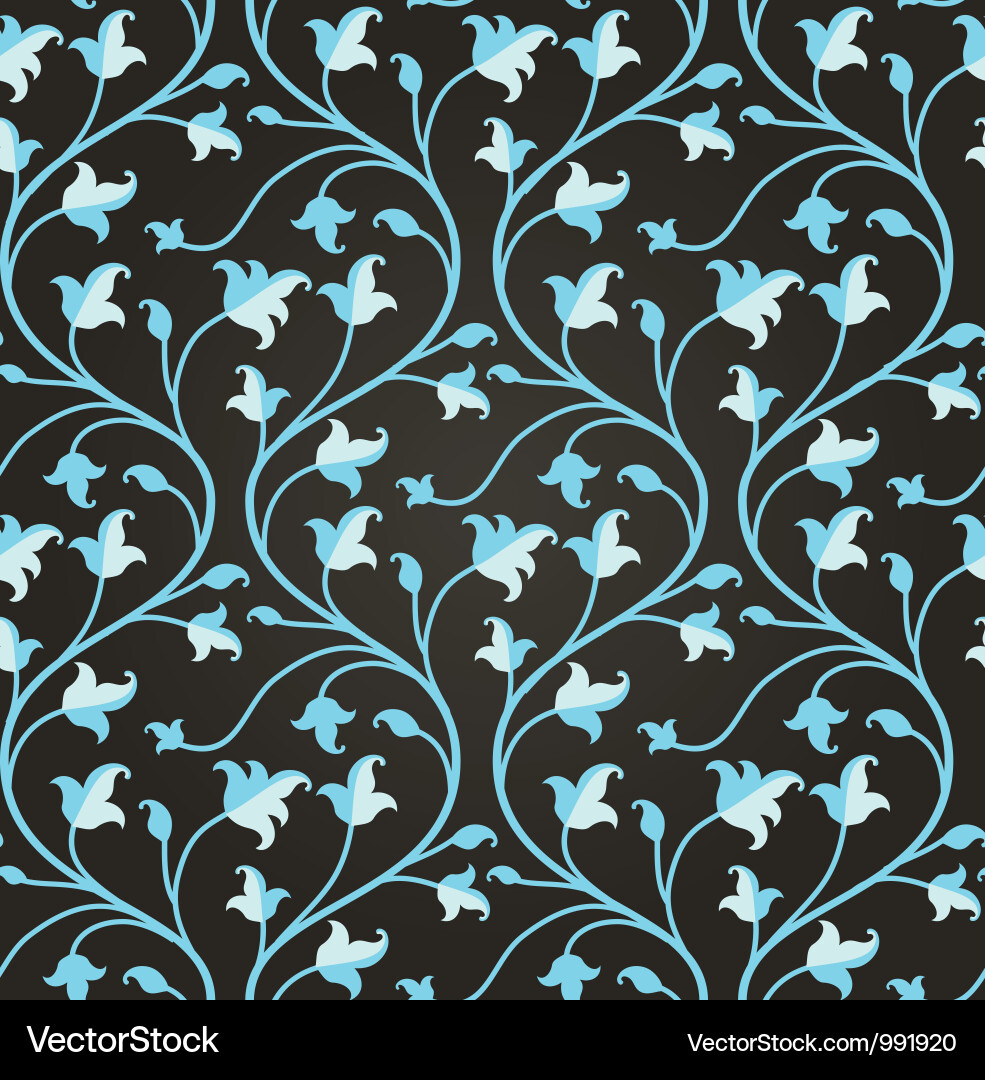 Floral Baroque Wallpaper Pattern Royalty Free Vector Image