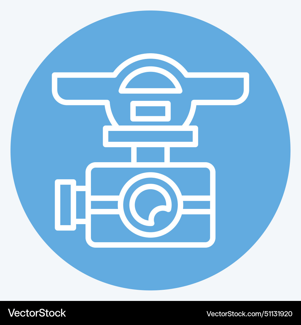 Icon drone camera related to symbol blue Vector Image