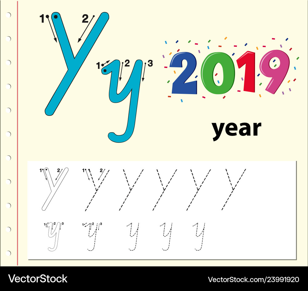 Letter Y Words and Pictures Vector Images (62)