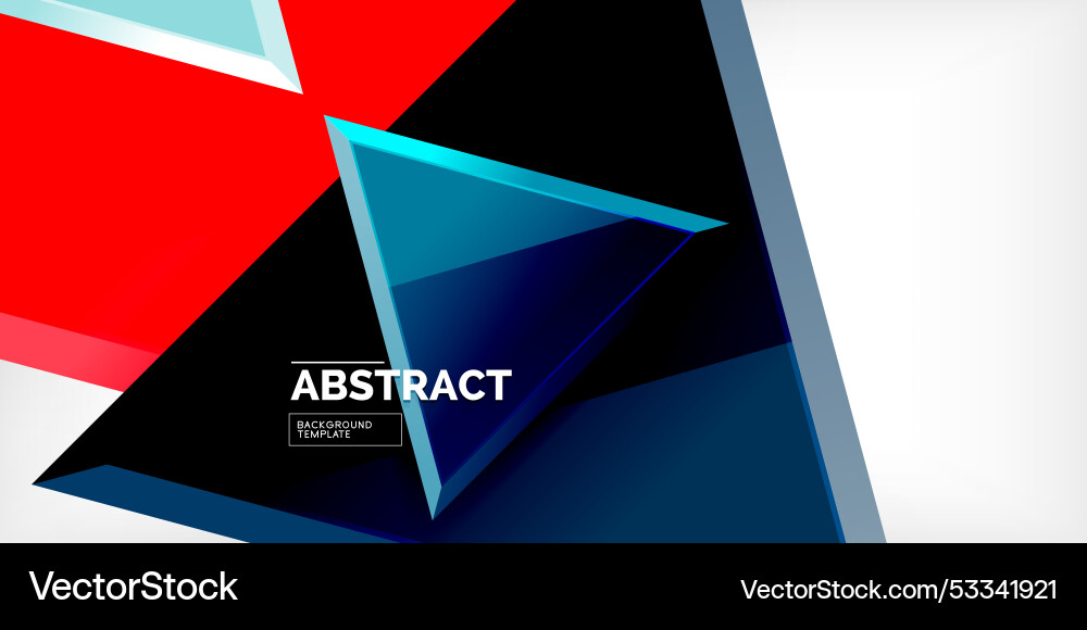 Abstract background - glossy triangles Royalty Free Vector