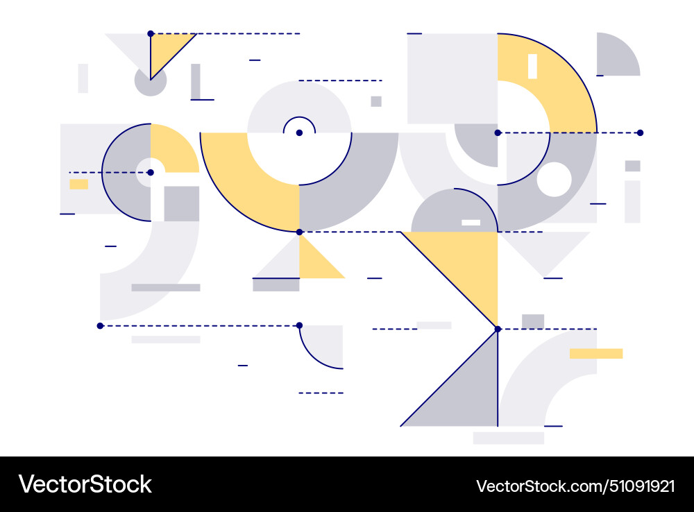 Abstract tech engineering draft background Vector Image