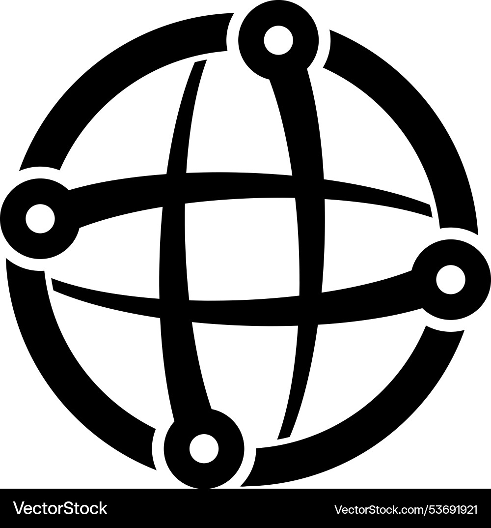 Global tech logo Royalty Free Vector Image - VectorStock