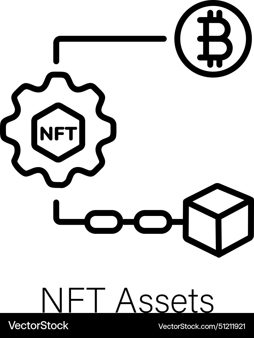 Nft assets Royalty Free Vector Image - VectorStock