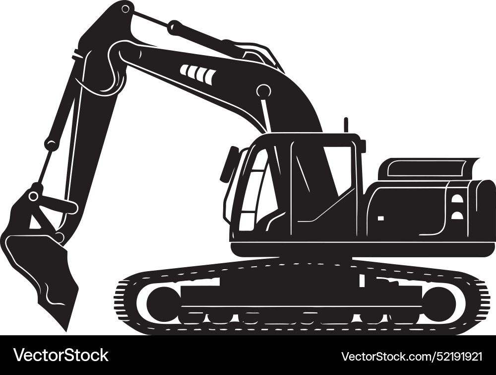 Underground wonders excavators in tunnel Vector Image