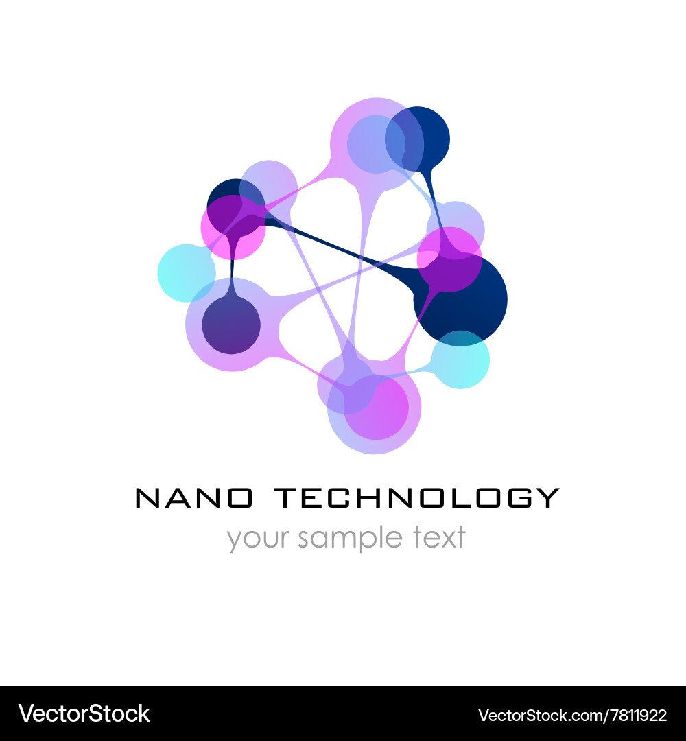 Nanotech Logo Nano Logo Nanotechnology Template Design Logo Stock