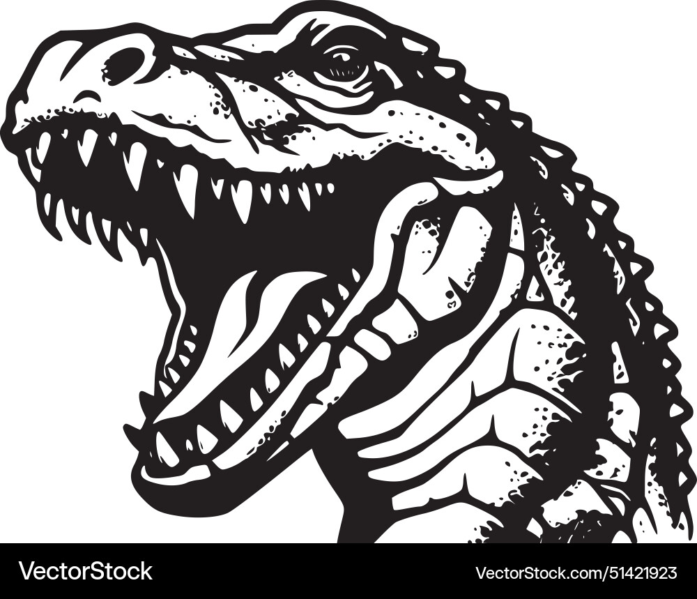 Alligator - minimalist and flat logo Royalty Free Vector