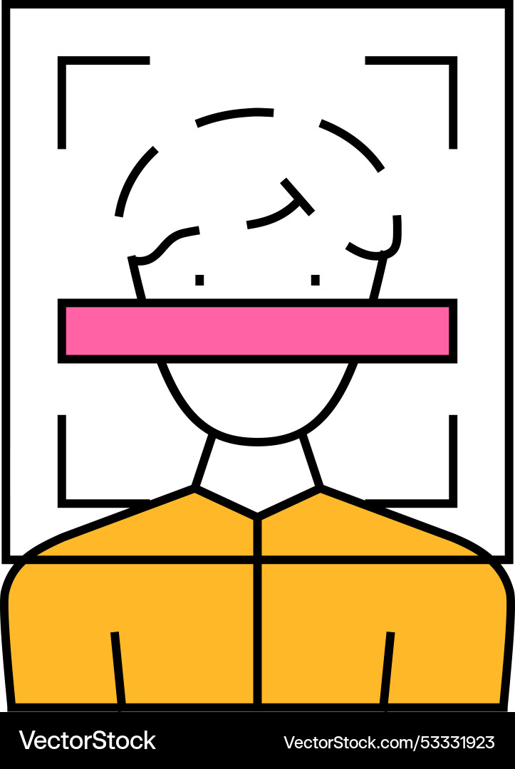 Client scanning kyc icon color Royalty Free Vector Image