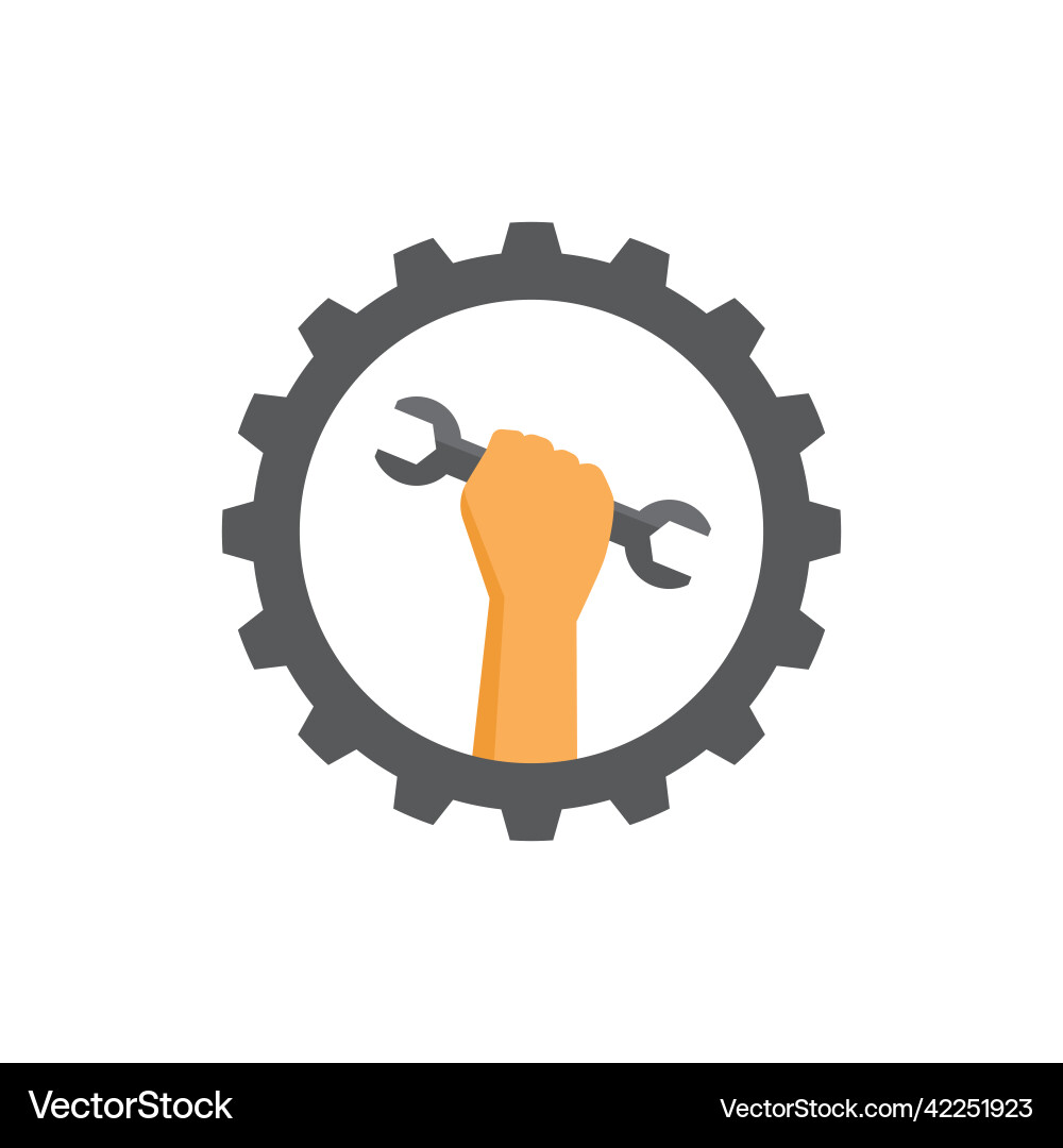 Happy labour day symbol Royalty Free Vector Image