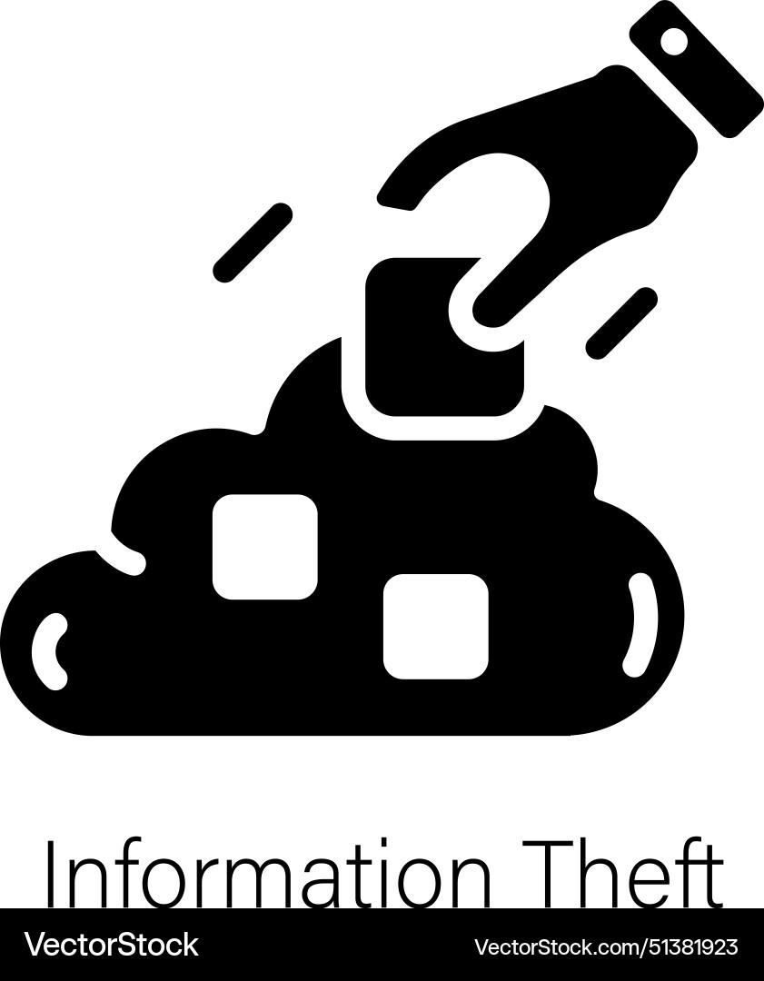 Information theft Royalty Free Vector Image - VectorStock