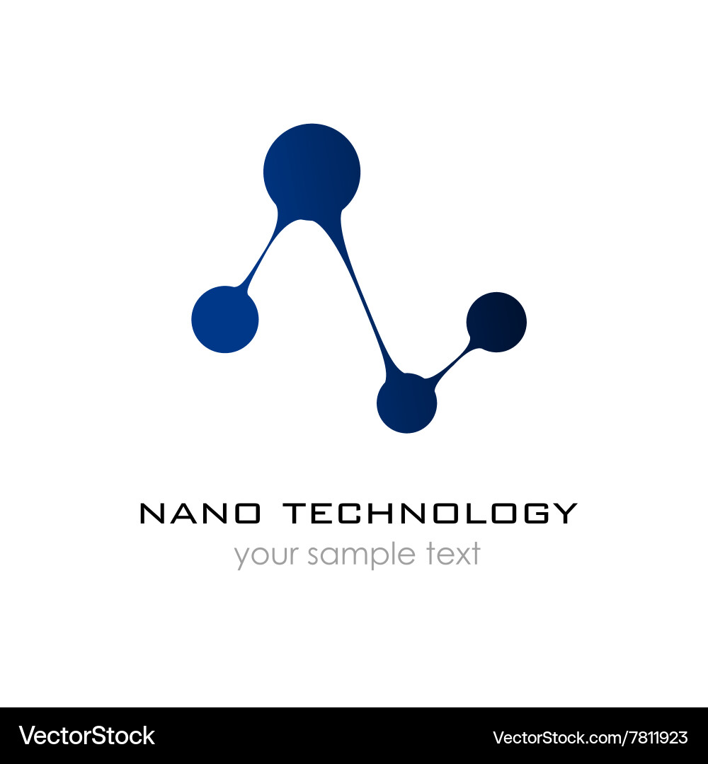 Nano logo - nanotechnology template design Vector Image