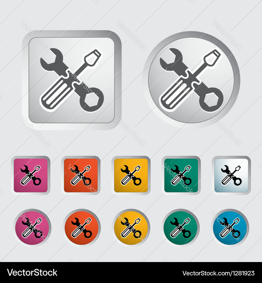 Repair Tools Icon Set Royalty Free Vector Image