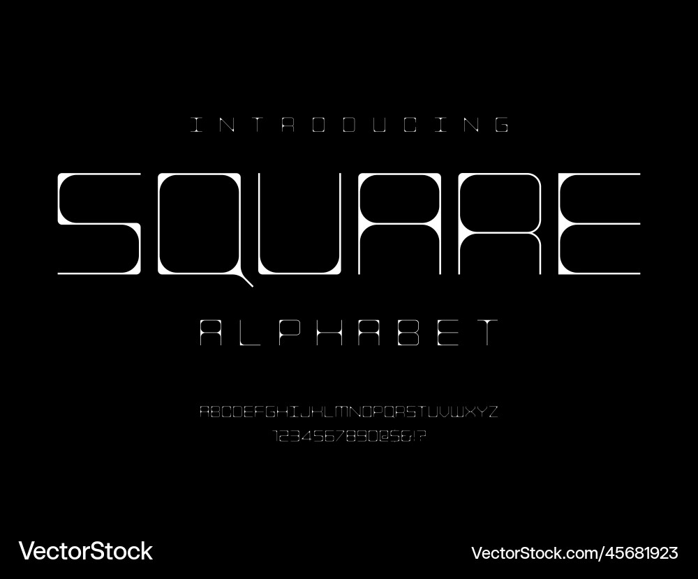 Stylized font Royalty Free Vector Image - VectorStock