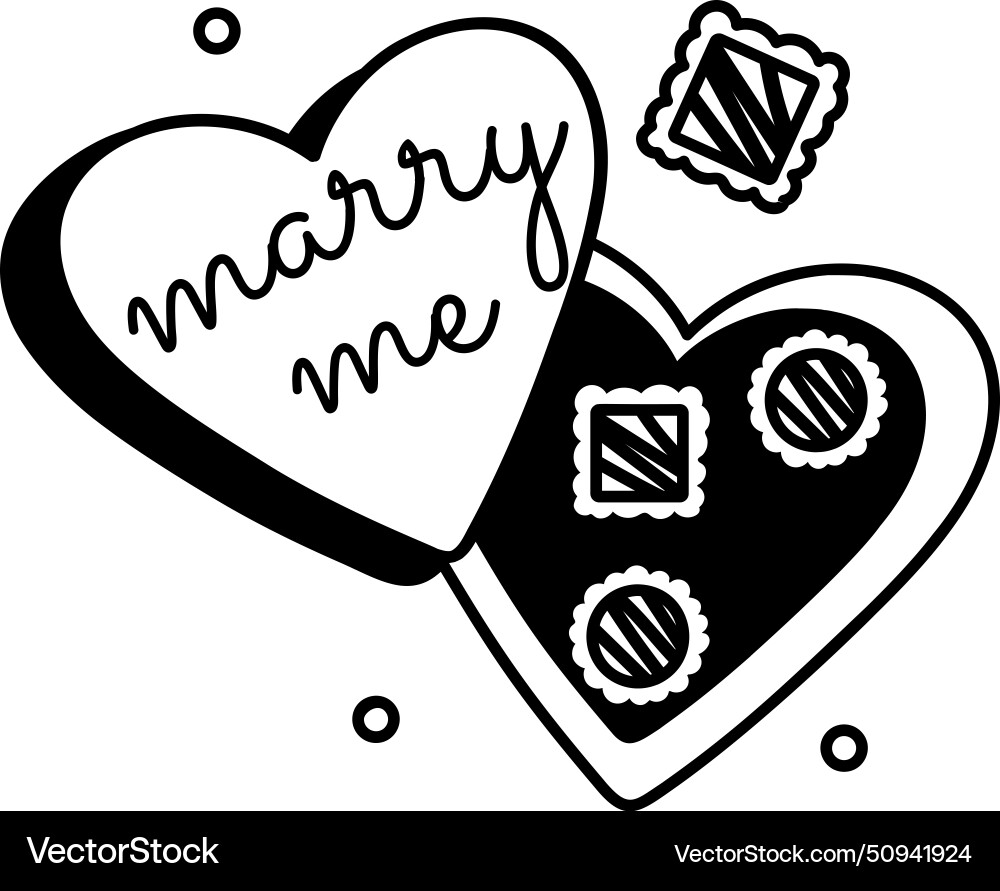 Chocolate box Royalty Free Vector Image - VectorStock