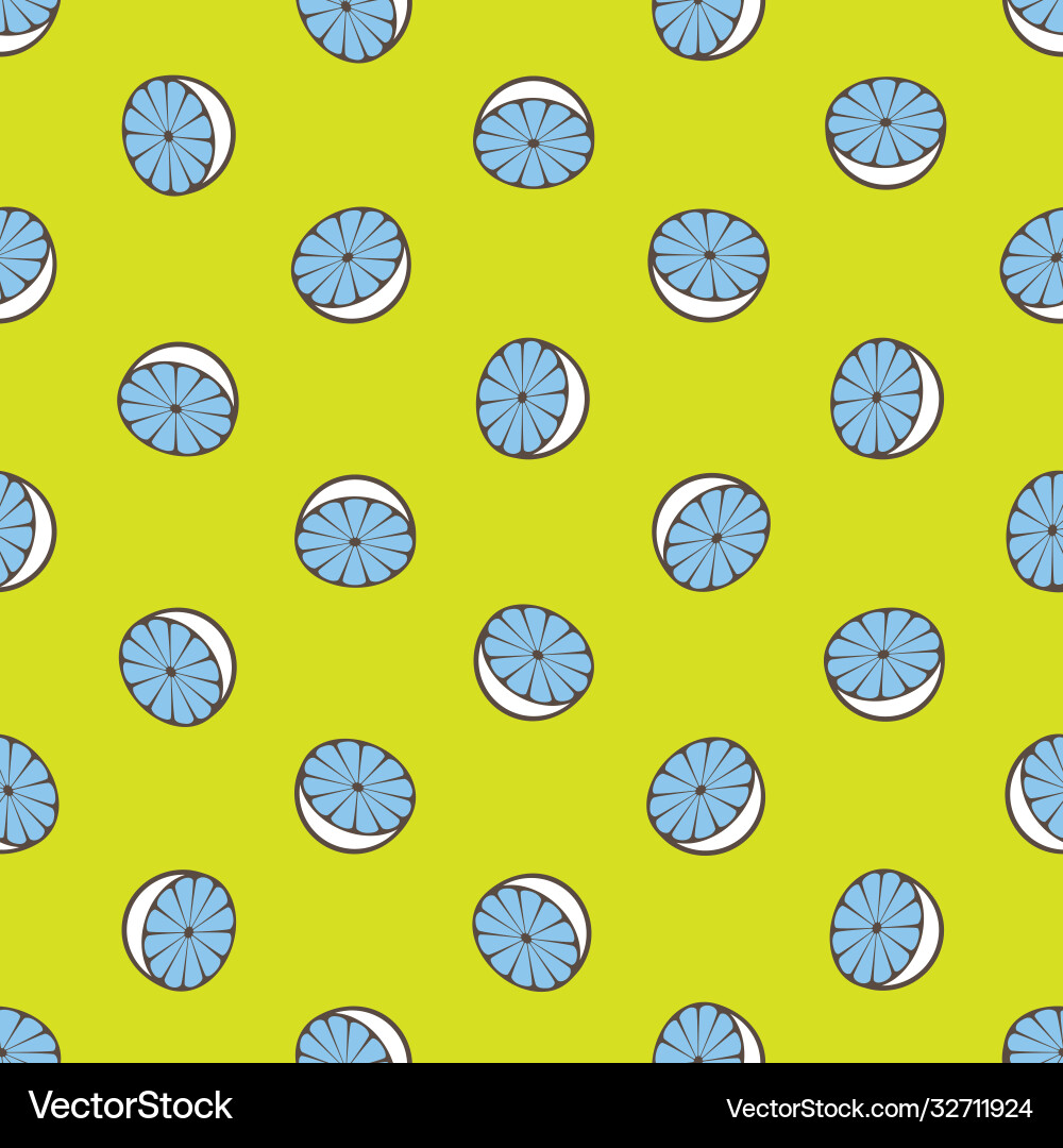 Citrus Slice Pattern Royalty Free Vector Image