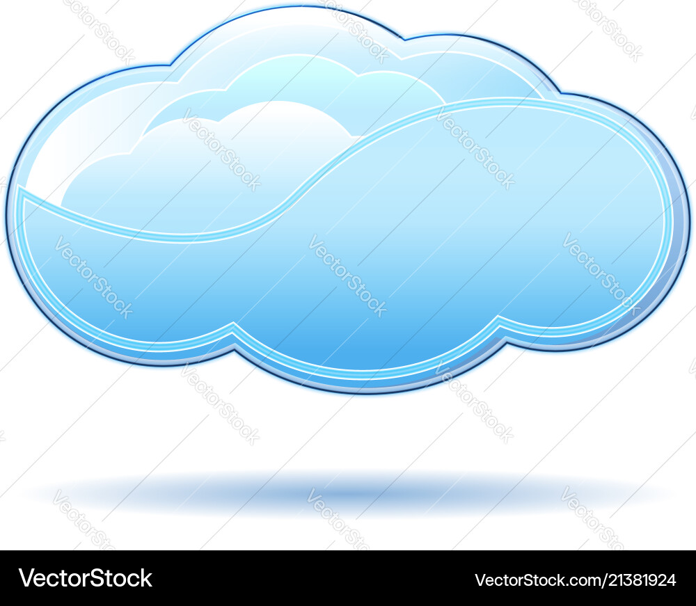 Cloud Icon Set Royalty Free Vector Image - VectorStock