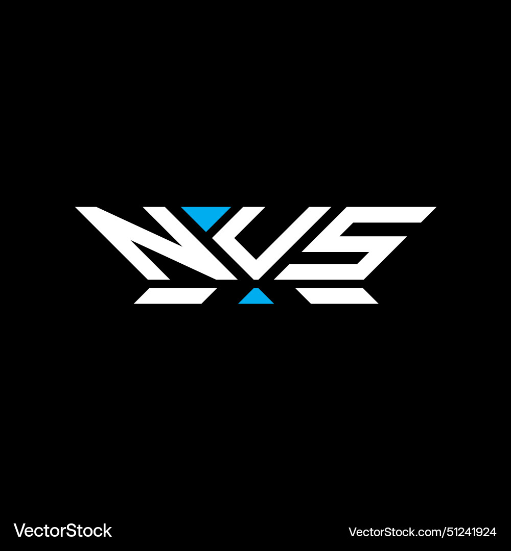 Nus letter logo design nus simple and modern logo Vector Image