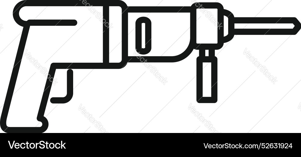 Professional electric hammer drill Royalty Free Vector Image