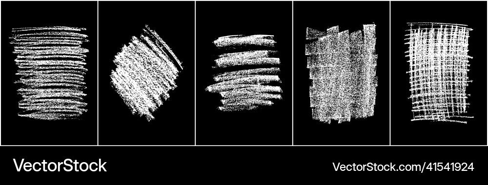 Scribble hand drawn stain in chalk Royalty Free Vector Image