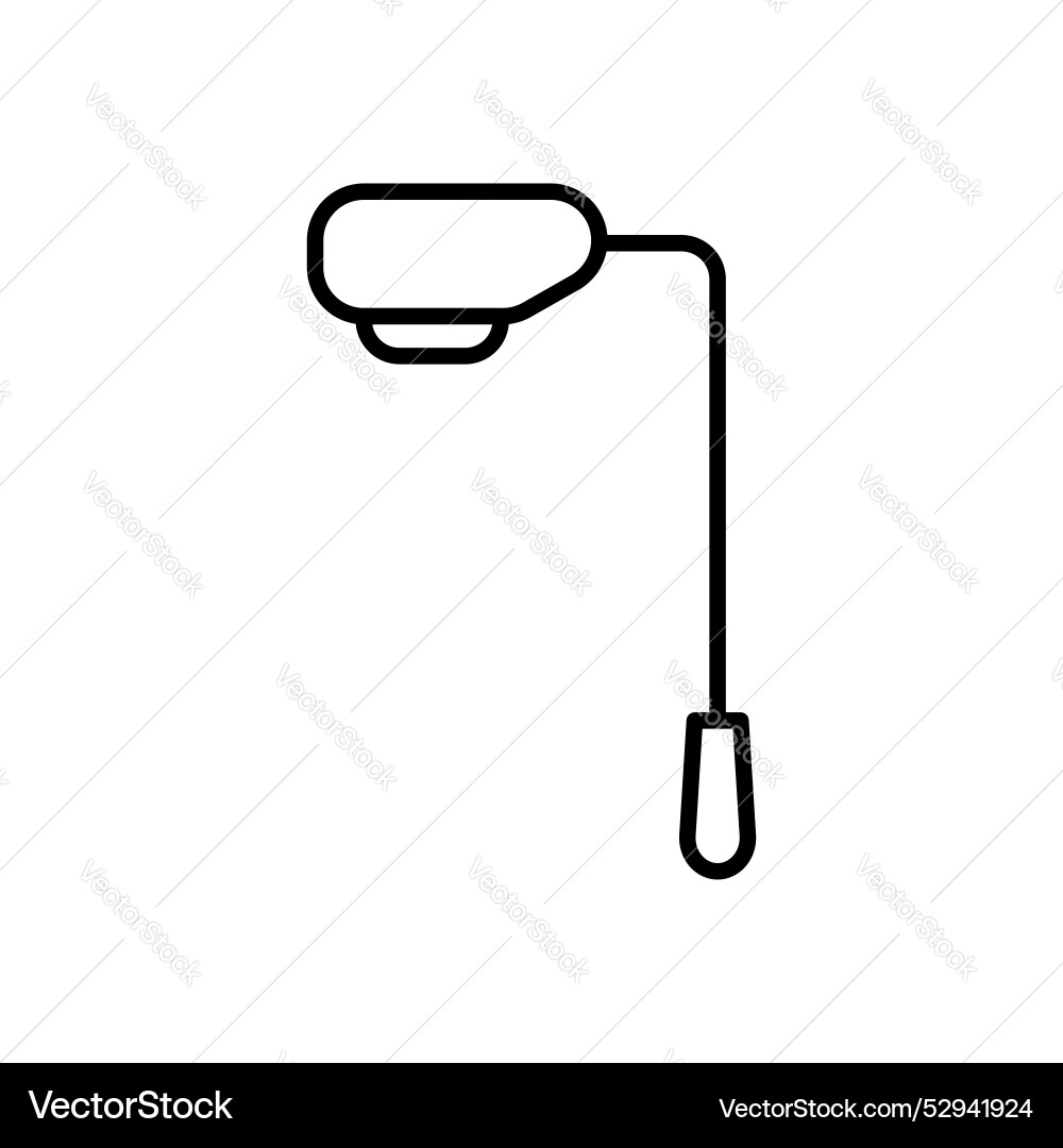 Street light icon set road streetlight pole Vector Image