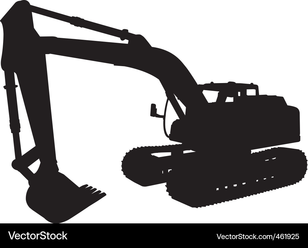 Excavator Royalty Free Vector Image - VectorStock