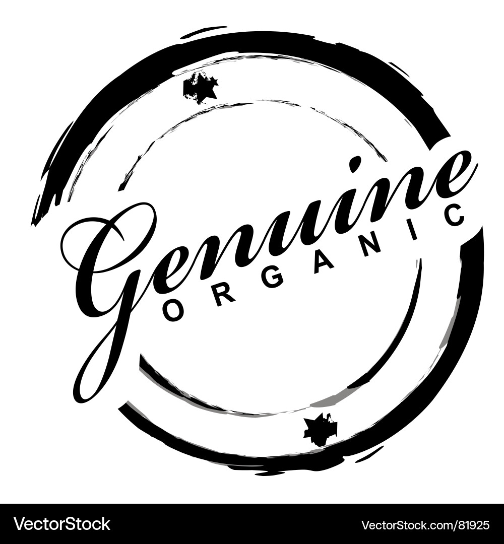 Genuine stamp Royalty Free Vector Image - VectorStock