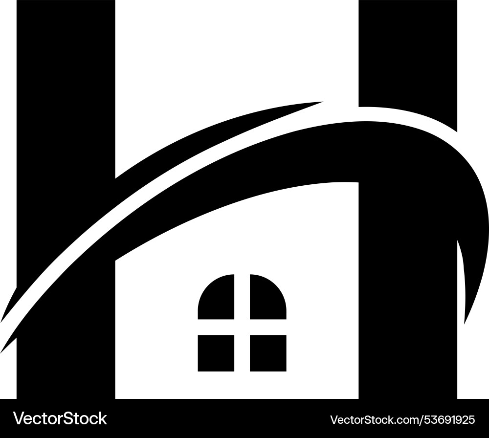 H home logo Royalty Free Vector Image - VectorStock