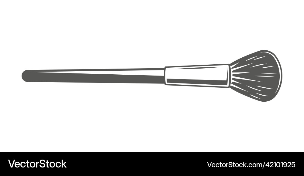 Isolated Makeup Brush Royalty Free Vector Image