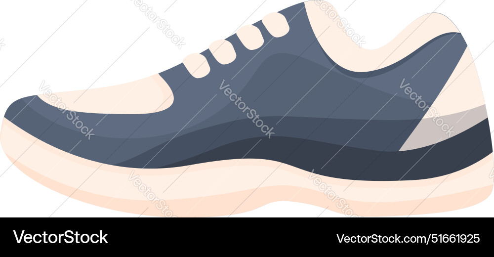 Modern sport shoe offering cushioning and support Vector Image