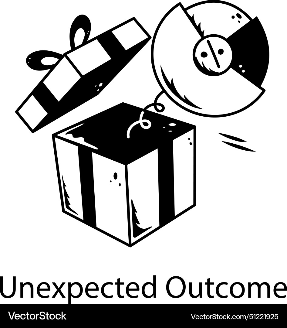 Unexpected outcome Royalty Free Vector Image - VectorStock Unexpected outcome Royalty Free Vector Image - VectorStock