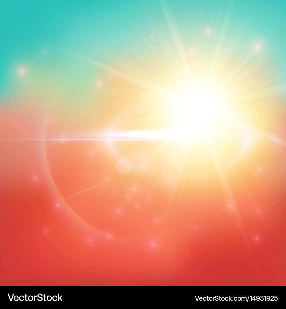 Warm summer background Royalty Free Vector Image