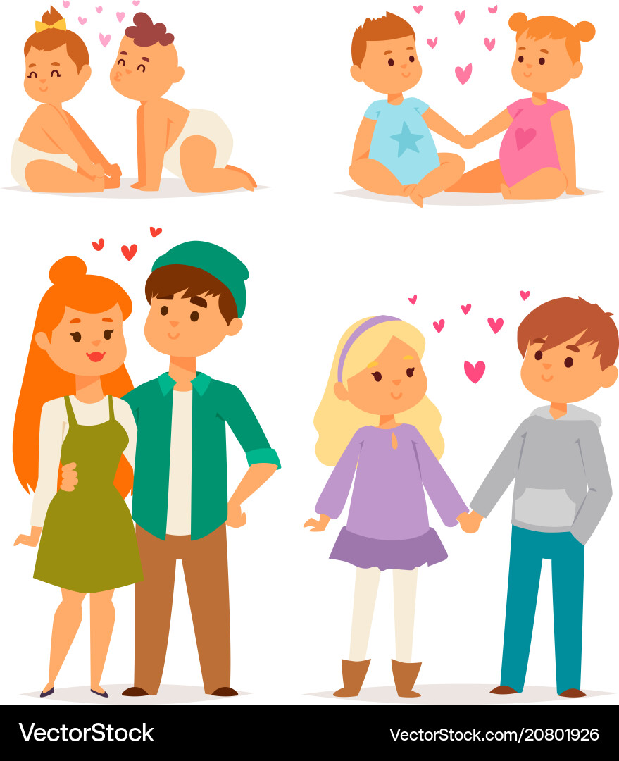 Couple in love characters togetherness Royalty Free Vector