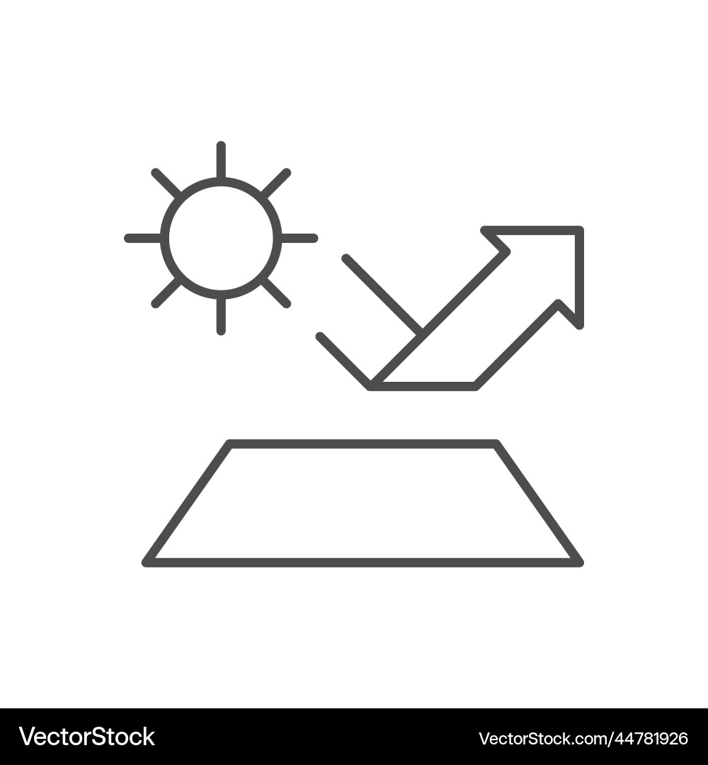 Sun Resistant Material Icon Royalty Free Vector Image
